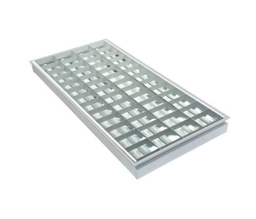 [L001348] LAMPARA 2X4 EMPOTRAR C/DIF. PARAB. P/4 TUBOS LED SYLVANIA ...